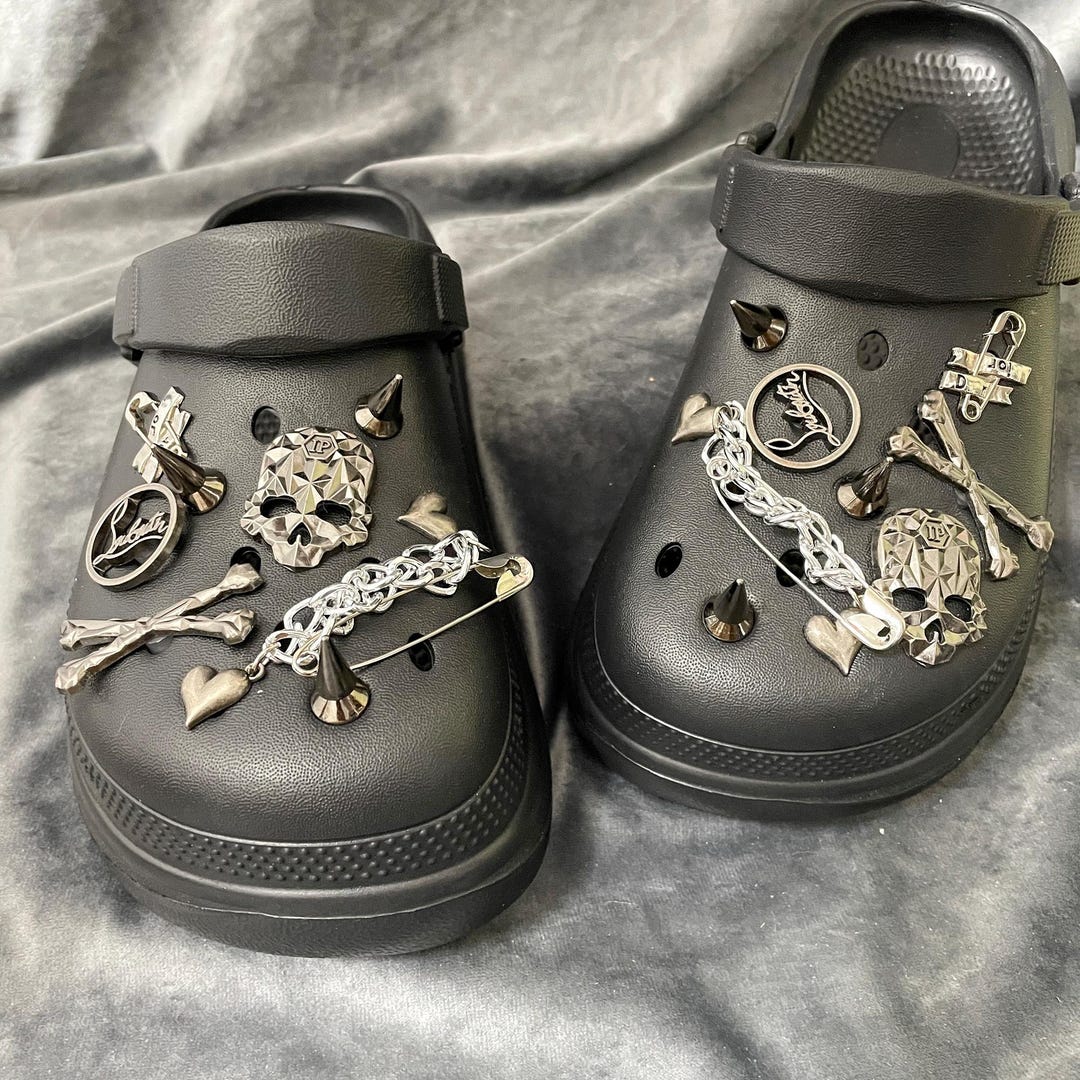 Metal Punk Gothic Clog Charms,shoe Charms,shoe Accessories - Etsy