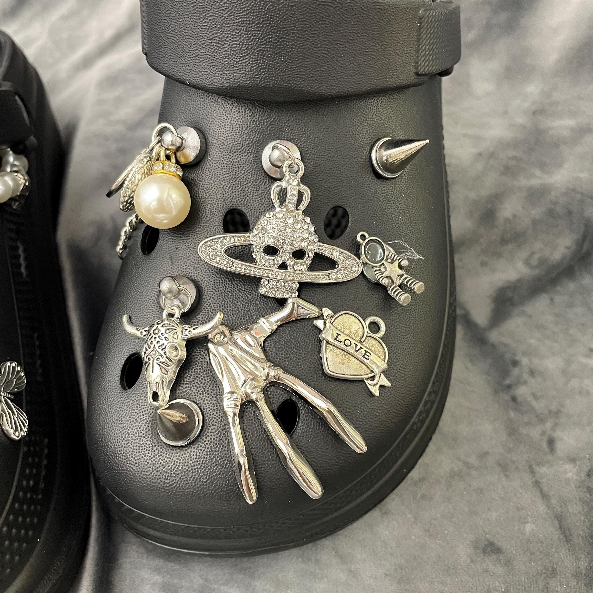 Metal Punk Gothic Clog Charms,shoe Charms,shoe Accessories - Etsy