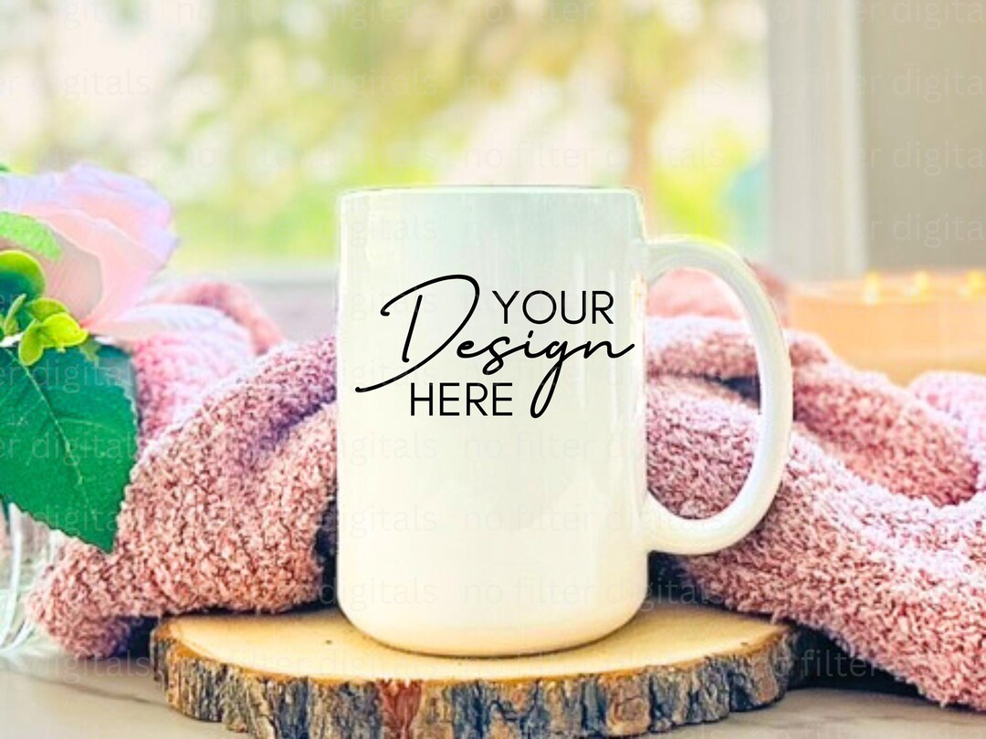 NEW 15oz White Ceramic Mug Mockup, Coffee Cup Mock-up, Mug Mock Ups ...