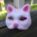 White Cat Mask - Etsy