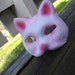 White Cat Mask - Etsy