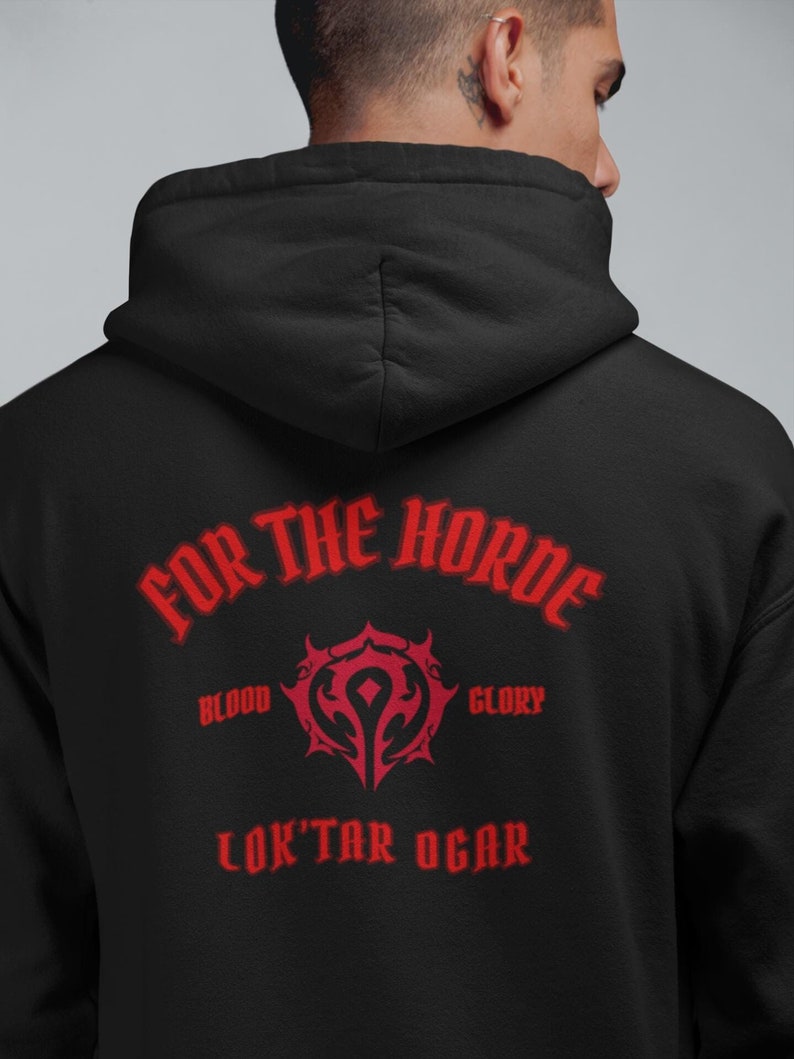 World of Warcraft Hoodie: for the Horde, Gamer Gift - Etsy