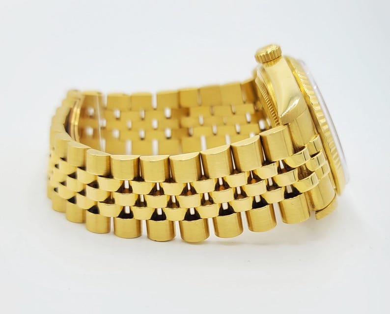 Rolex Datejust Men's 36MM 18K Yellow Gold Ref: 16018 W/ Jubilee Vintage ...