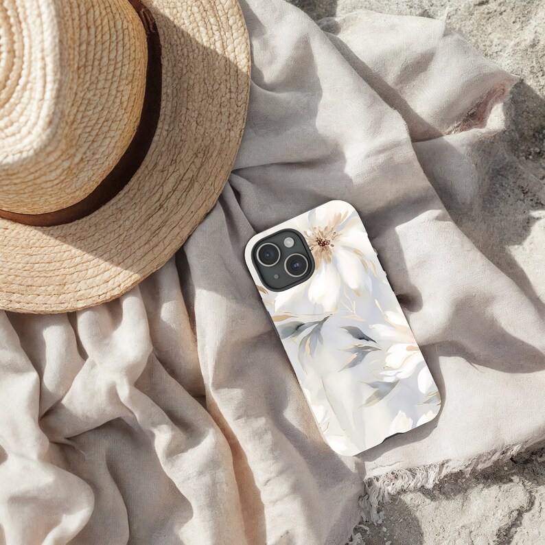 Aesthetic Flower Phone Case, White Coquette iPhone Case, Preppy and ...