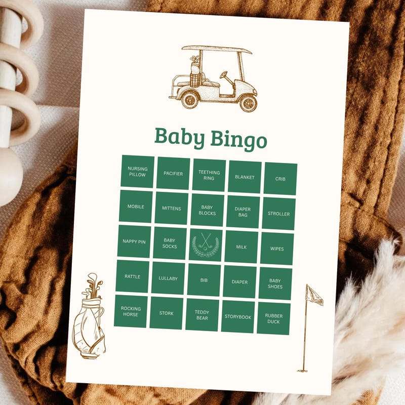 Golf Bingo for Girls - Etsy