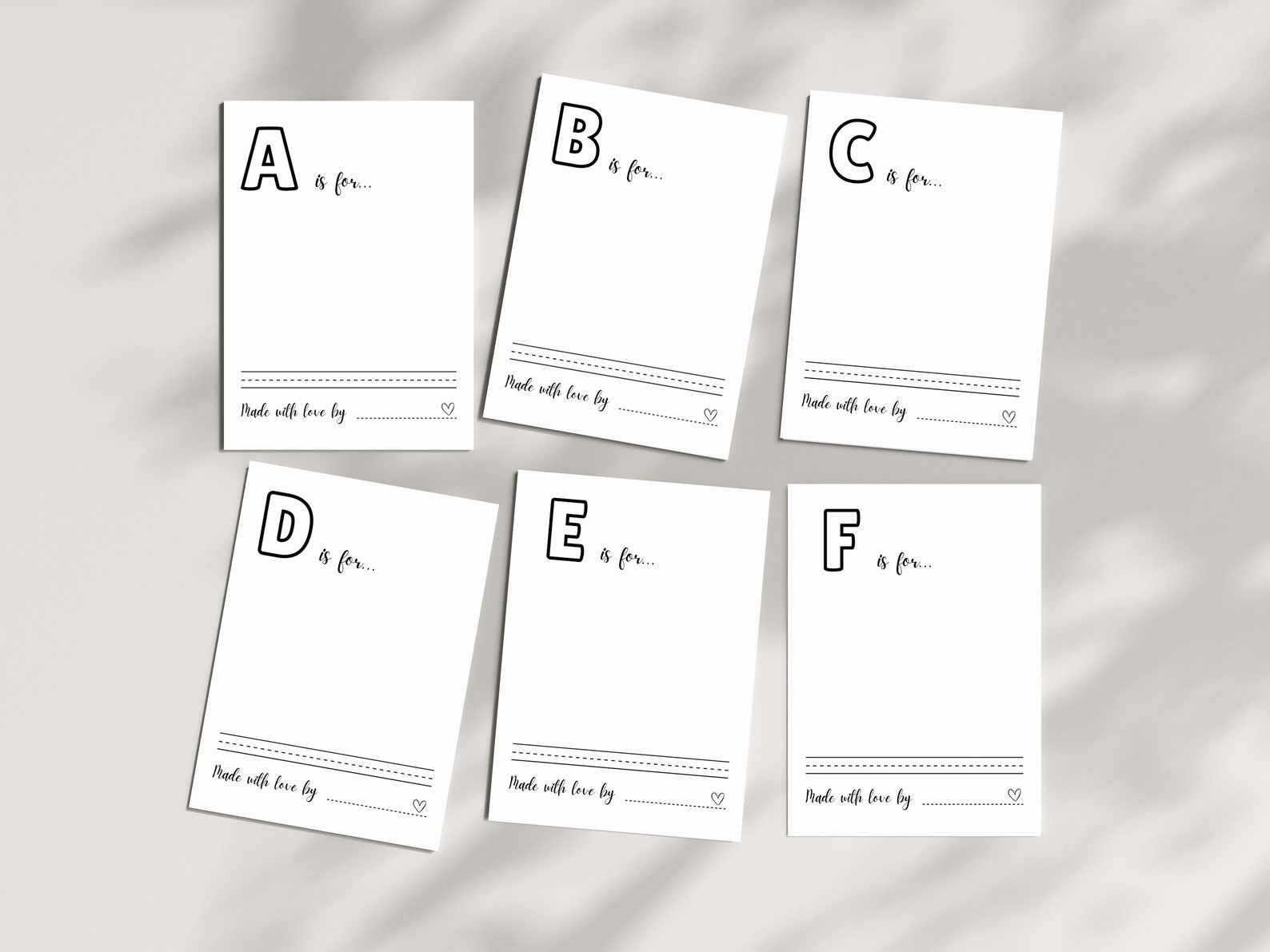 Blank Alphabet Book, Baby's First ABC Book, ABC Coloring Pages, Baby's ...