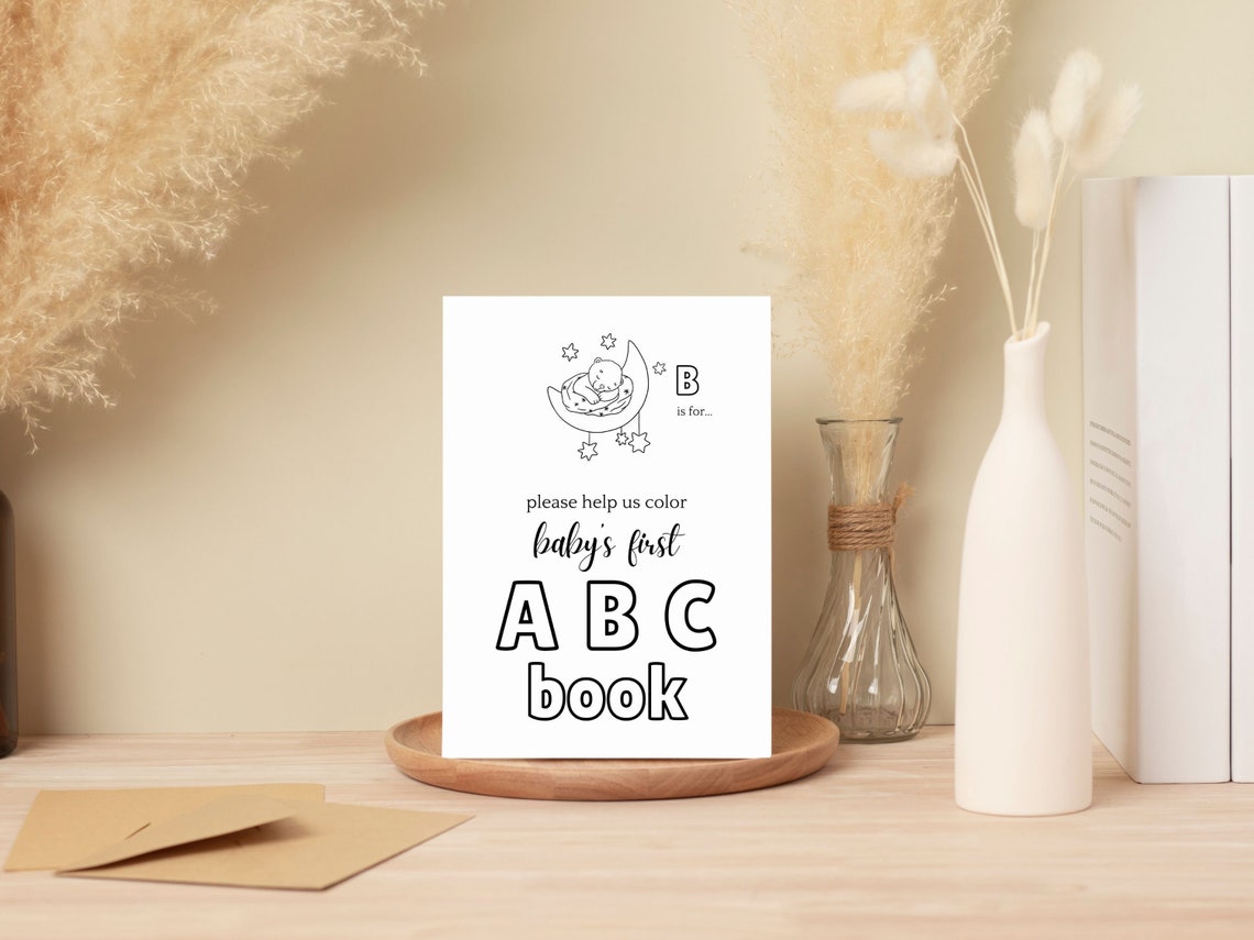 Blank Alphabet Book, Baby's First ABC Book, ABC Coloring Pages, Baby's ...