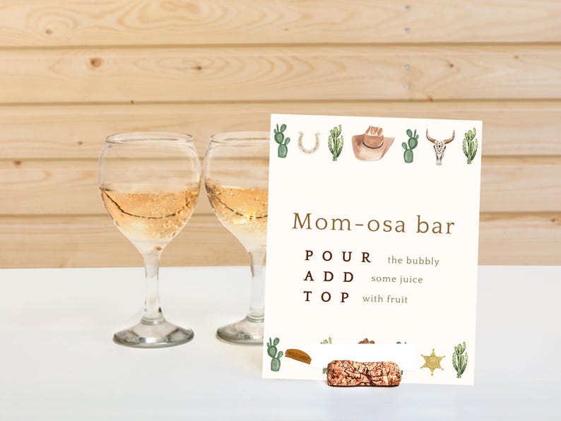 Cowboy Baby Shower Signs | Wild West Table Sign Bundle | 20 Editable ...