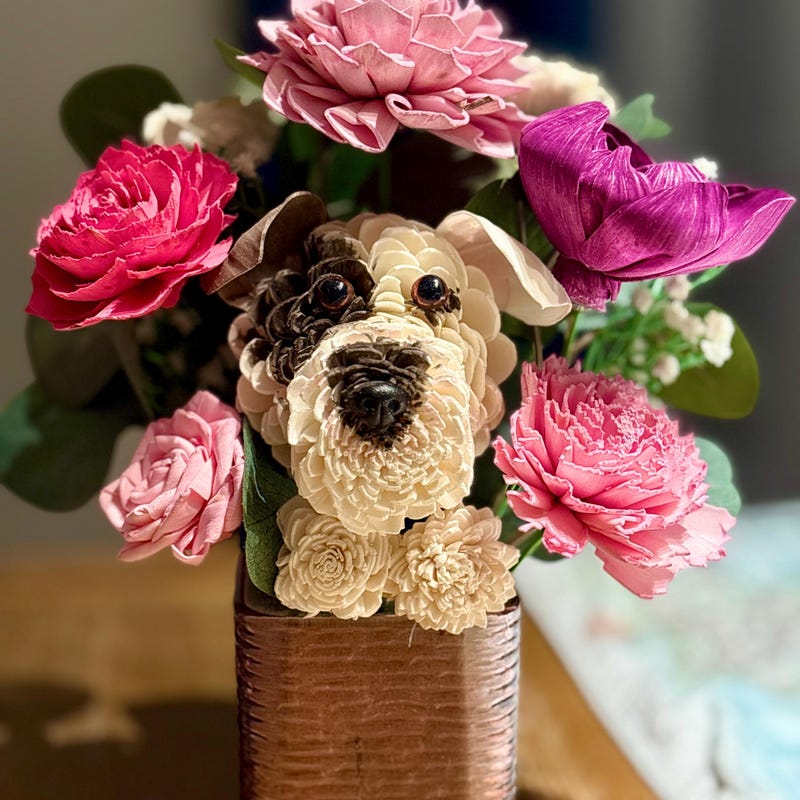 Custom Dog Flower Bouquet - Etsy