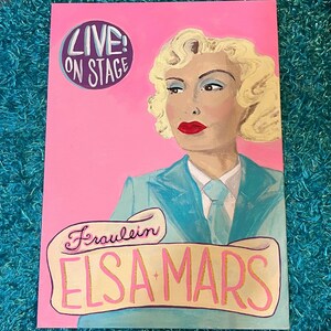 Fraulein Elsa Mars Circus Banner ~ Acrylic on Canvas ~ American Horror ...