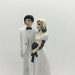 Unique Tattoo Wedding Cake Topper Emo Mullet Hair & White Tux ...