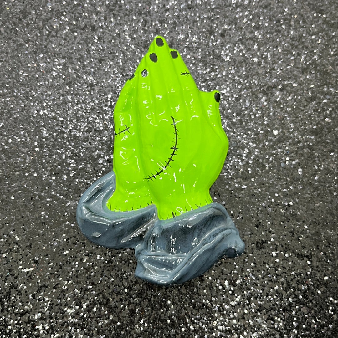 The Praying Hands of Saint Frankenstein Wall Hanging ~ Ready to Ship - Etsy