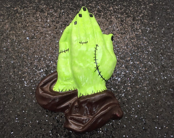 The Praying Hands of Saint Frankenstein Wall Hanging Custom - Etsy