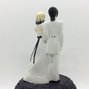 Unique Tattoo Wedding Cake Topper ~ Emo Mullet Hair & White Tux ...