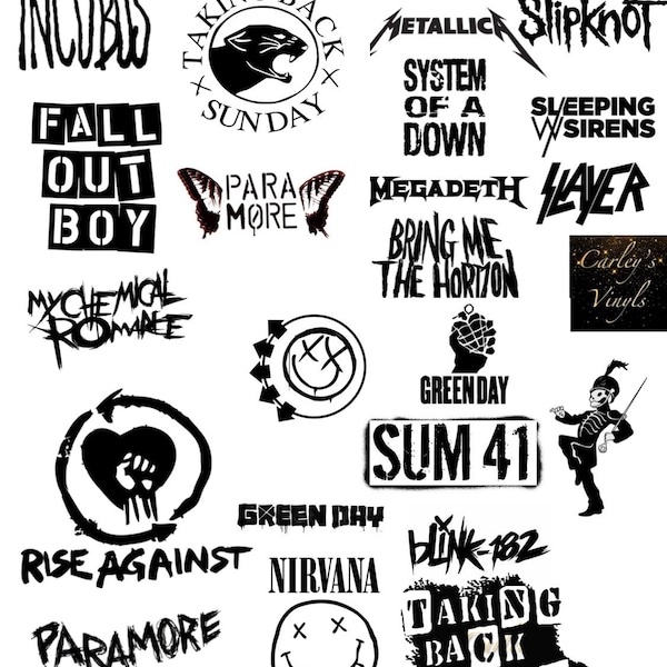 Rock Band Stickers - Etsy