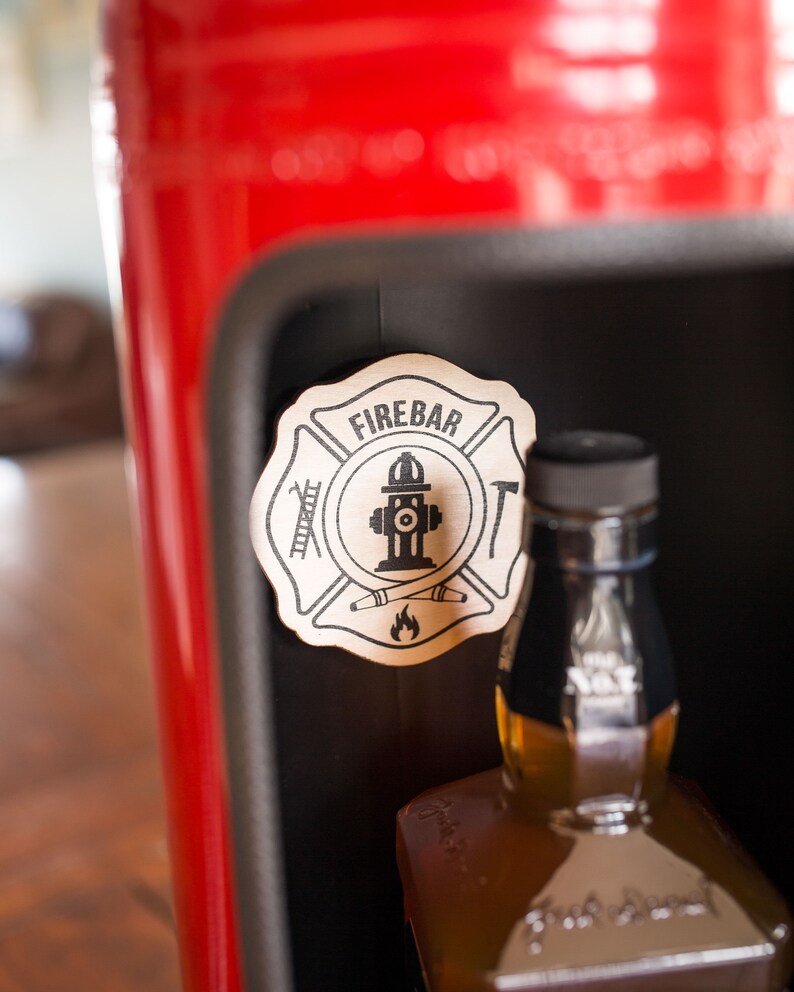 Fire Extinguisher Mini Bar, Firefighter Gift, Personalized Mens Gift ...