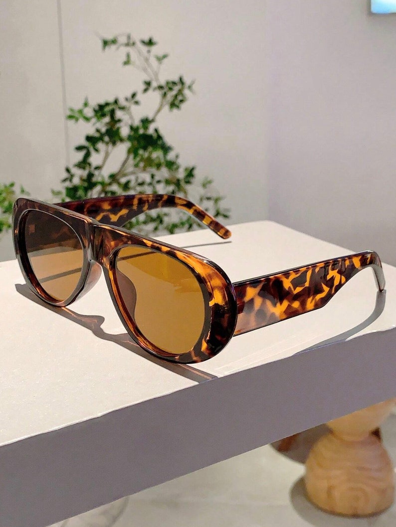 Vintage Style Tortoise Shell Aviator Sunglasses - Men and Womens ...