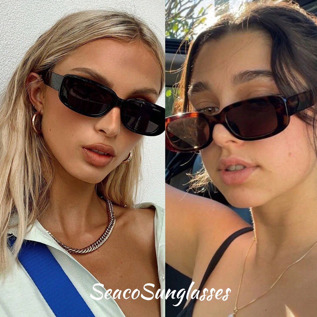 Ladies White Simple Square Metal Hinge Casual Sunglasses, for Daily Use ...