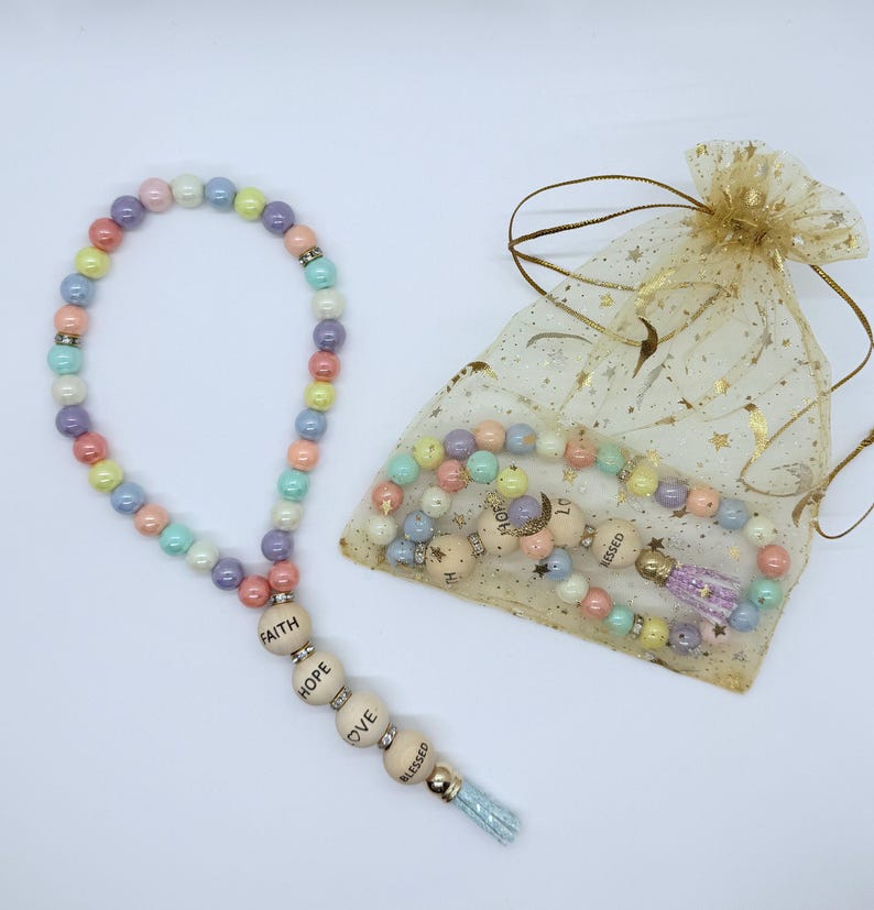 Pastel Affirmation Tasbih for Kids - Etsy