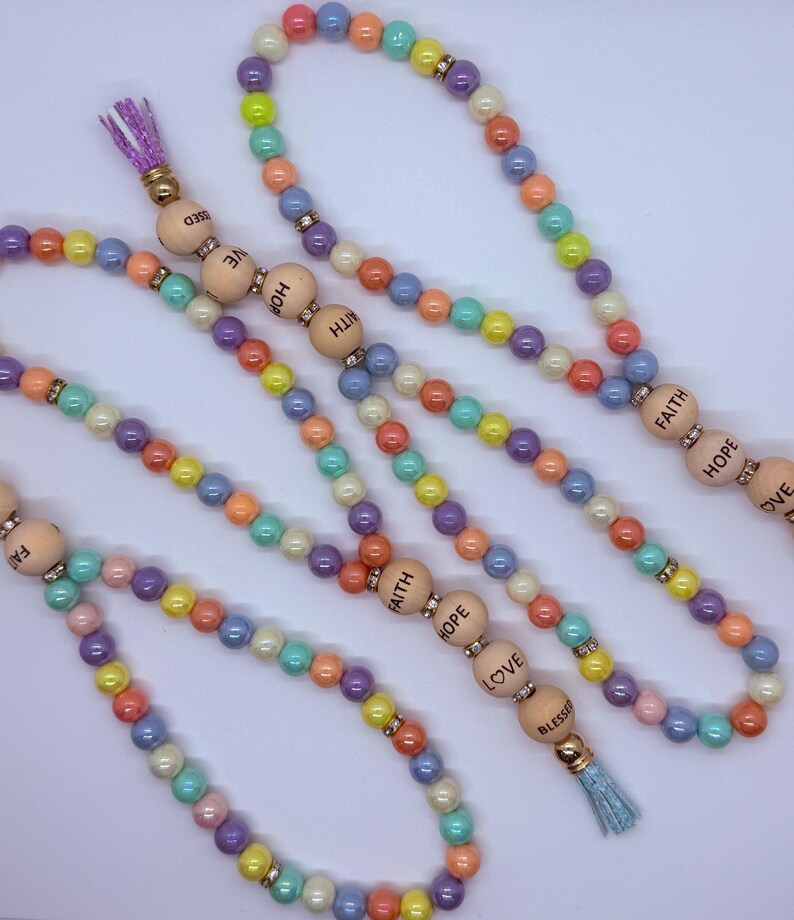 Pastel Affirmation Tasbih for Kids - Etsy