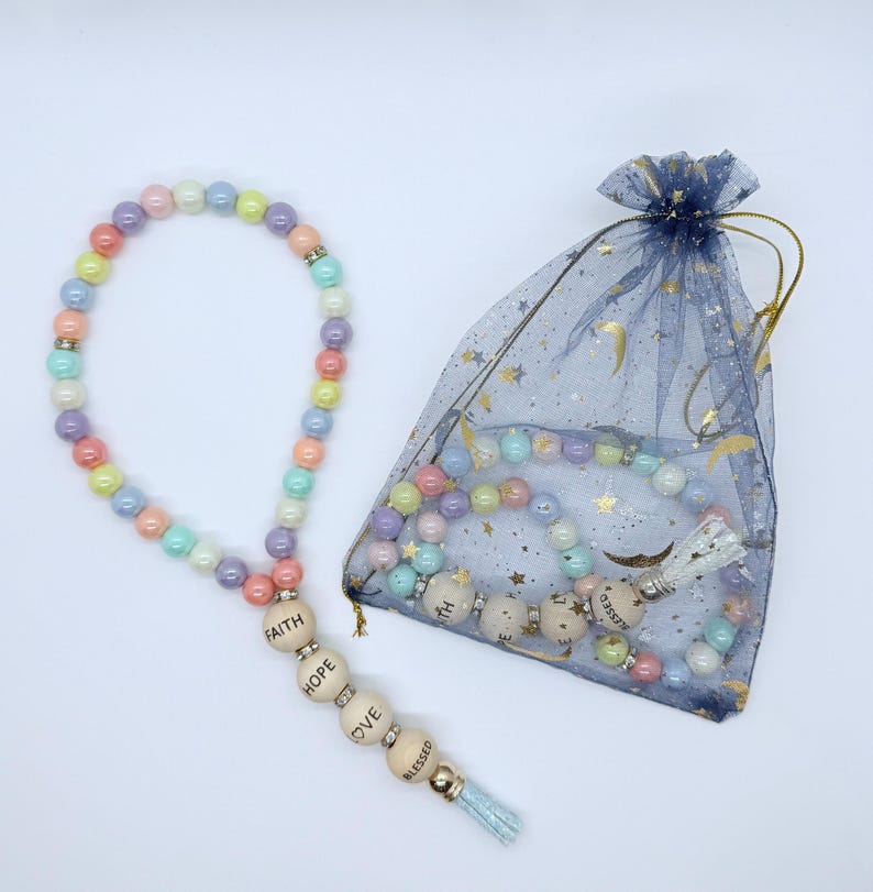 Pastel Affirmation Tasbih for Kids - Etsy