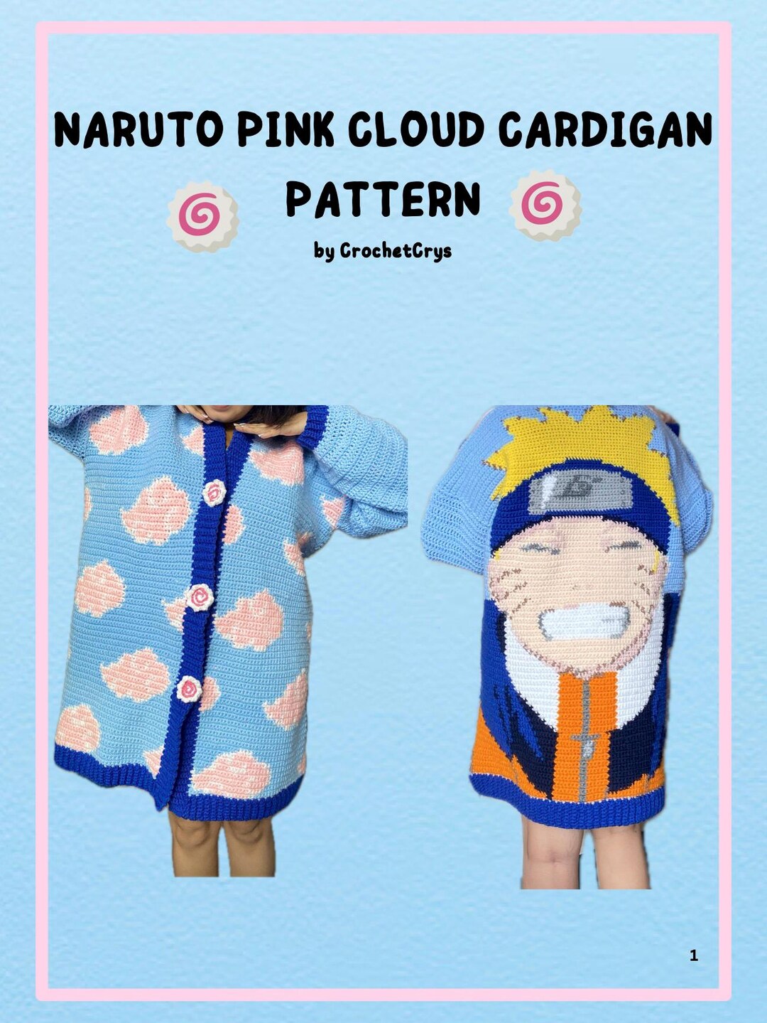 Naruto Cardigan Crochet Pattern - Etsy UK