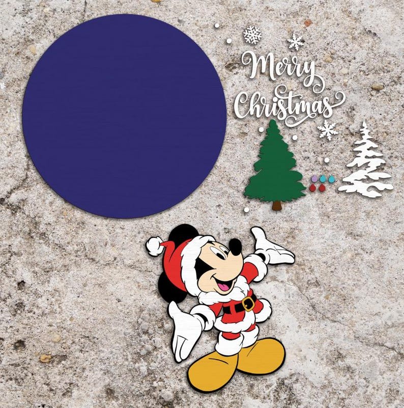 Cartoon Christmas Door Sign Svg ,christmas Happy Mouse Svg ,christmas ...