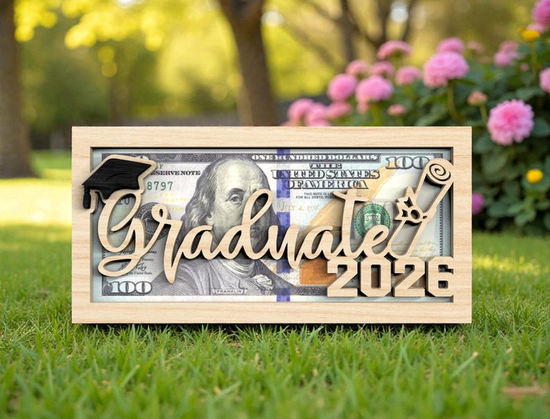 Graduate 2026 Money Holder SVG, Class of 2026 Gift Laser Cut File ...
