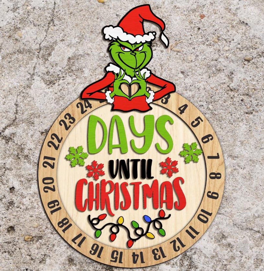 Christmas Countdown Ornament Svg ,christmas Ornament Svg, Countdown ...