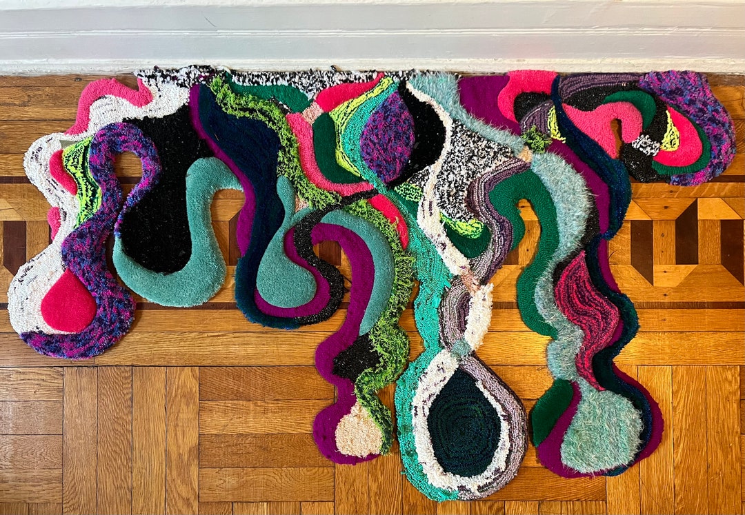 Custom Psychedelic Drippy Fiber Art Wall Hanging Abstract ASMR Sensory ...