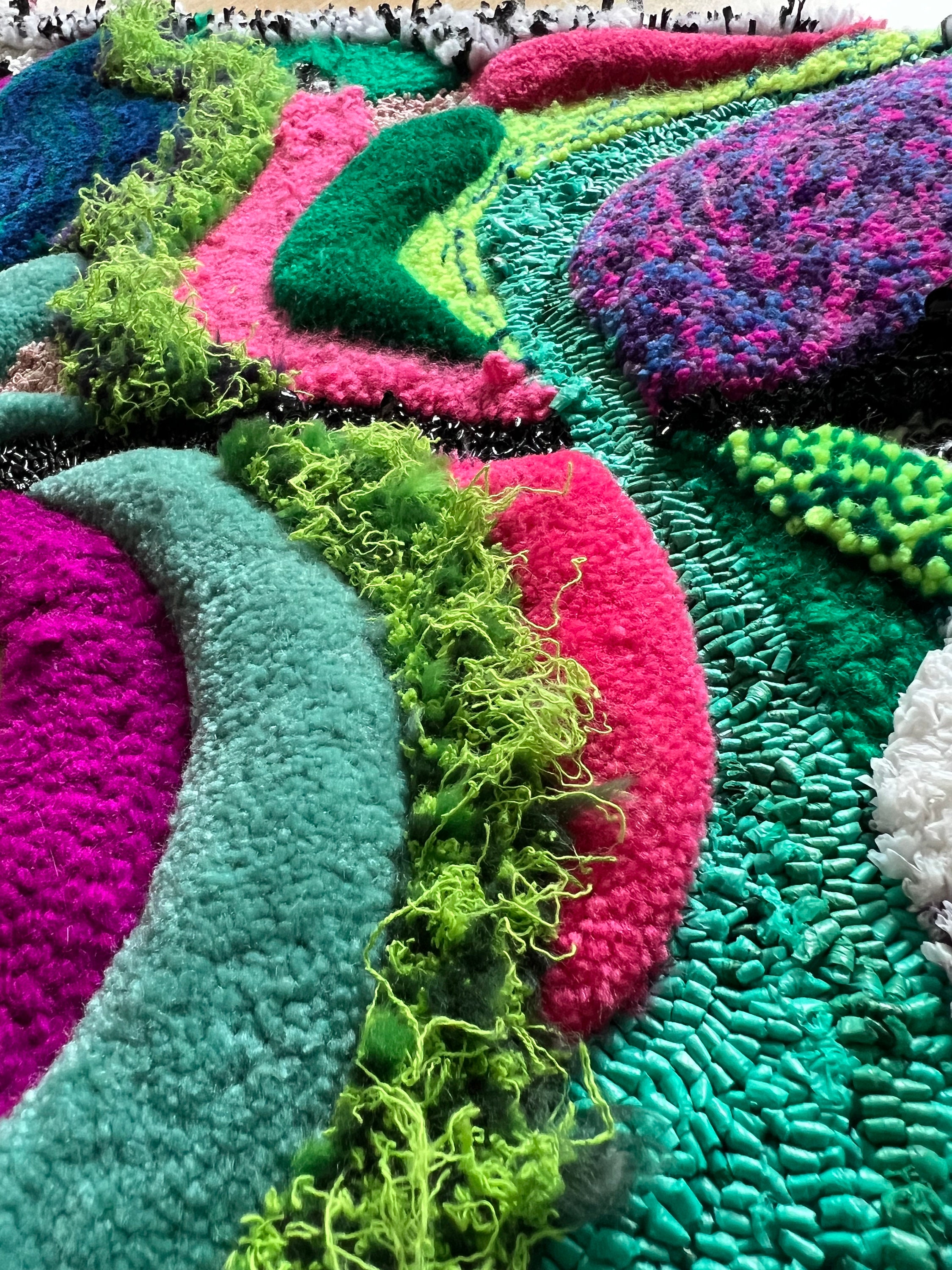 Custom Psychedelic Drippy Fiber Art Wall Hanging Abstract ASMR Sensory ...