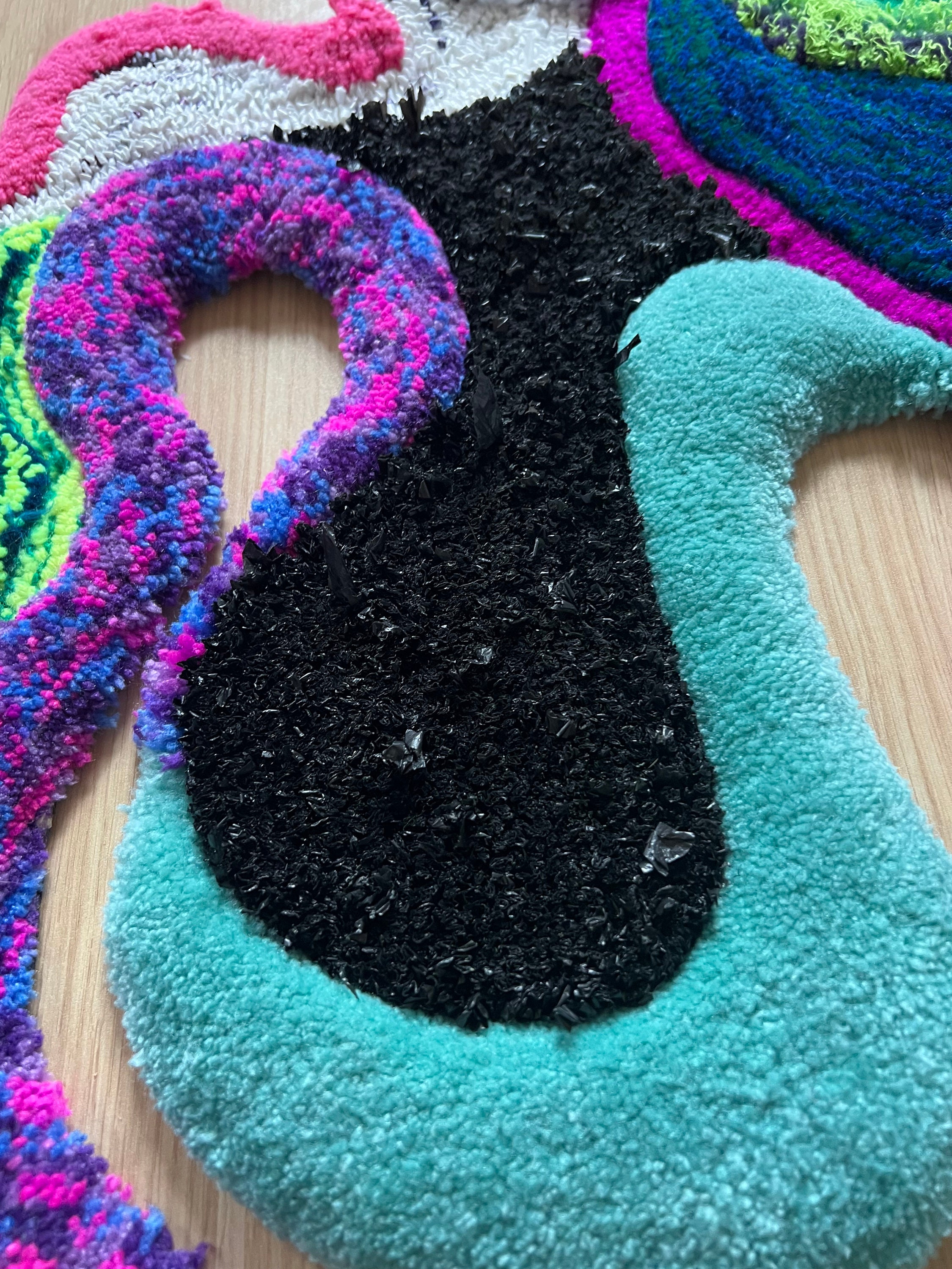 Custom Psychedelic Drippy Fiber Art Wall Hanging Abstract ASMR Sensory ...