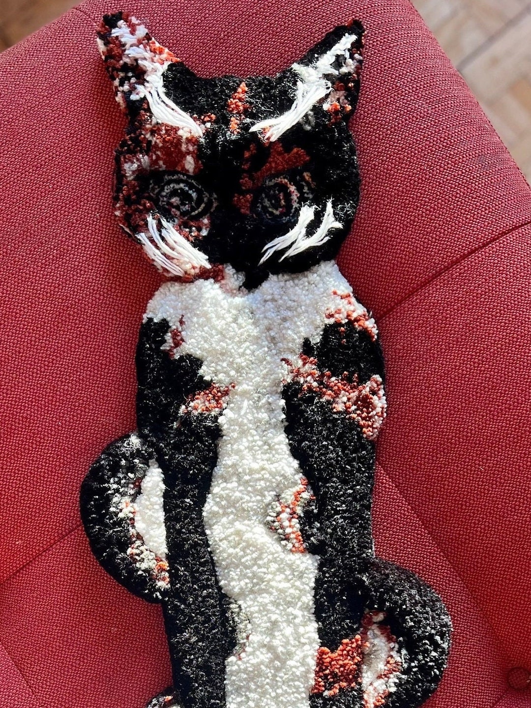 Pet Portrait Rug | Custom Tufted Fiber Art Tapestry Gift for Cat/dog ...