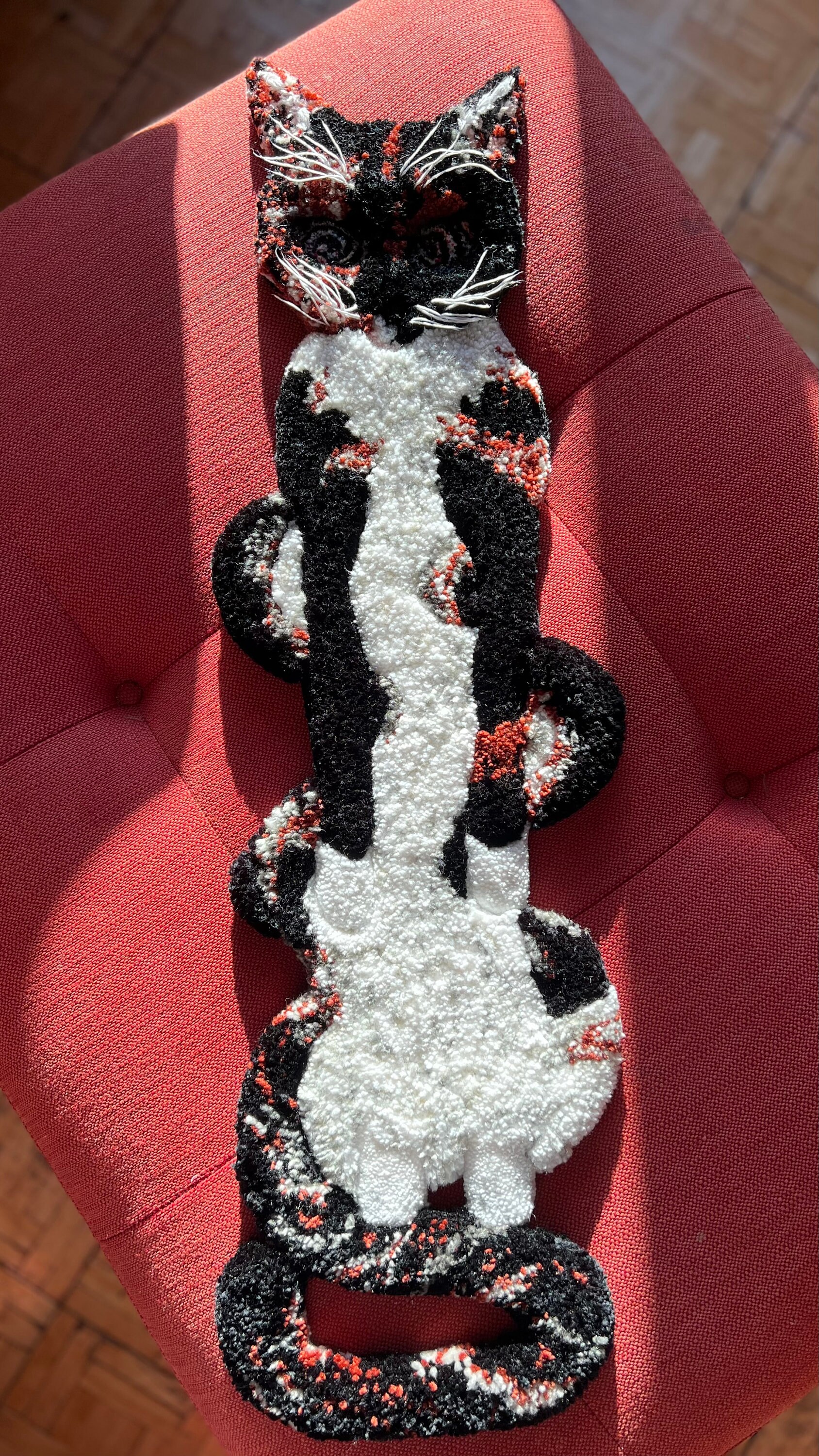 Pet Portrait Rug | Custom Tufted Fiber Art Tapestry Gift for Cat/dog ...