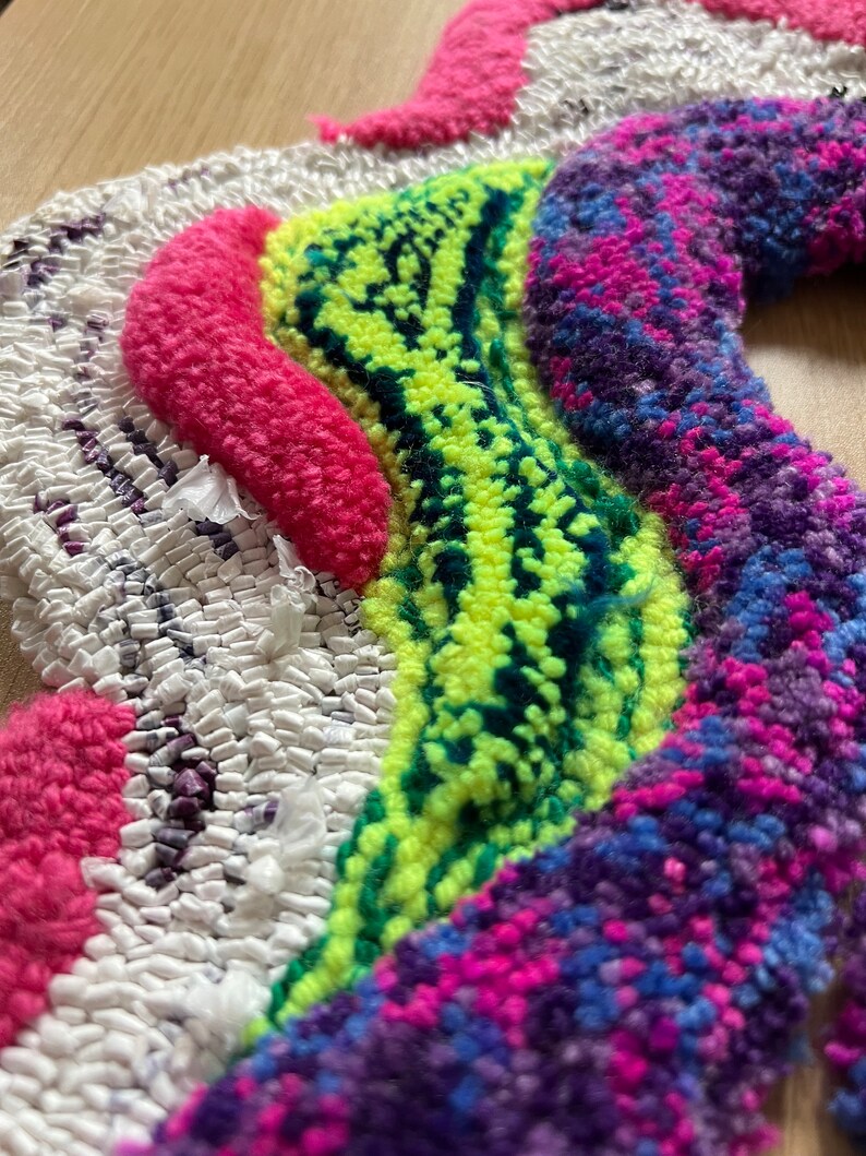 Custom Psychedelic Drippy Fiber Art Wall Hanging Abstract ASMR Sensory ...