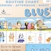Bluey Routine and Habits Board, Printable, CUSTOMIZED, 128 Cards, Kids ...