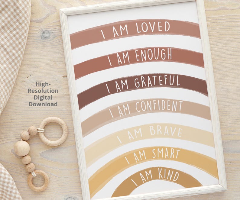 Motivational Quote Posters for Kids Set of 3 Affirmation Wall Art for ...