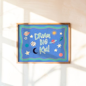 Kids Space Wall Art Printable | Inspirational Nursery Poster | Outer ...
