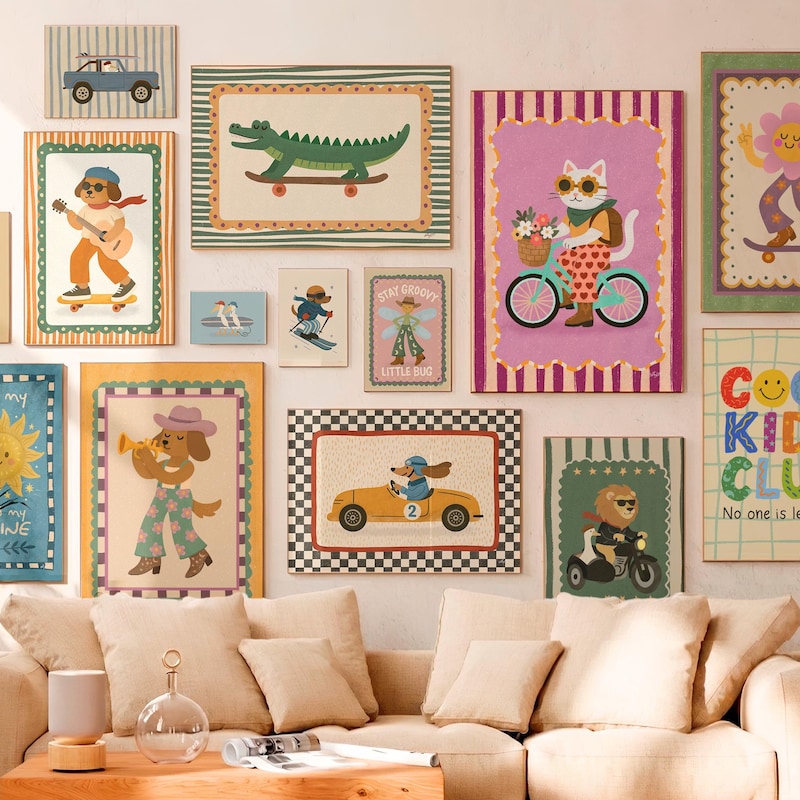 Animal Kids Room Posters - Etsy