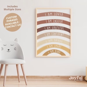 Motivational Quote Posters for Kids Set of 3 Affirmation Wall Art for ...