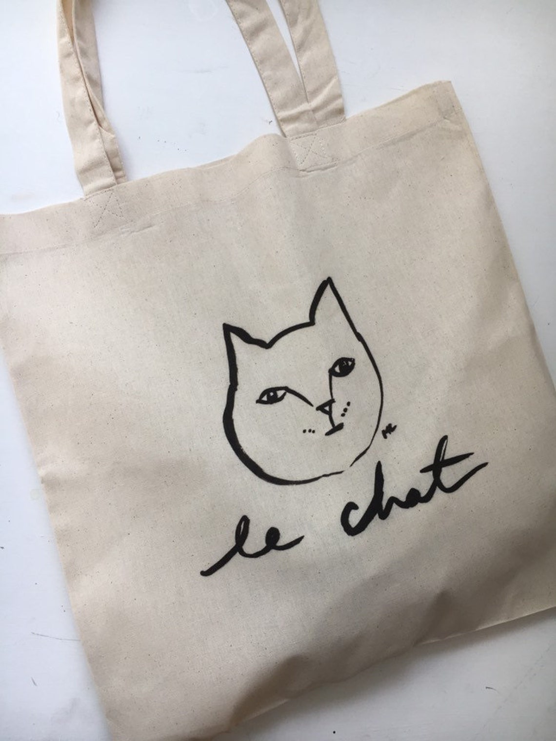 Le Chat Tote Bag - Etsy