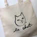 Le Chat Tote Bag - Etsy