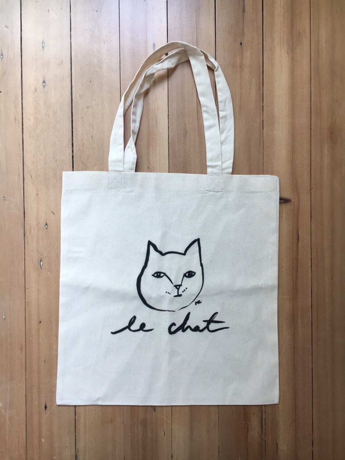 Le Chat Tote Bag | Etsy