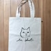 Le Chat Tote Bag - Etsy