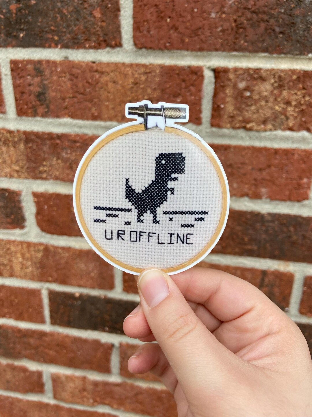 Offline Dino Sticker | T-rex Sticker | Dinosaur Sticker - Etsy