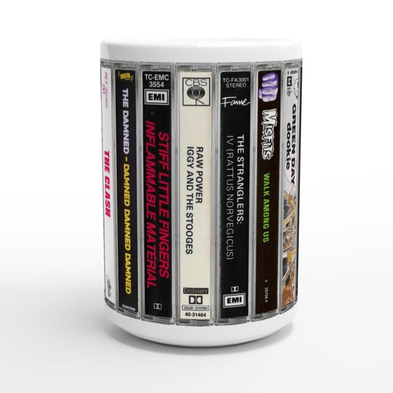 Punk Music Cassette Album 15oz Mug - Gift for Punk Music Fans - Etsy