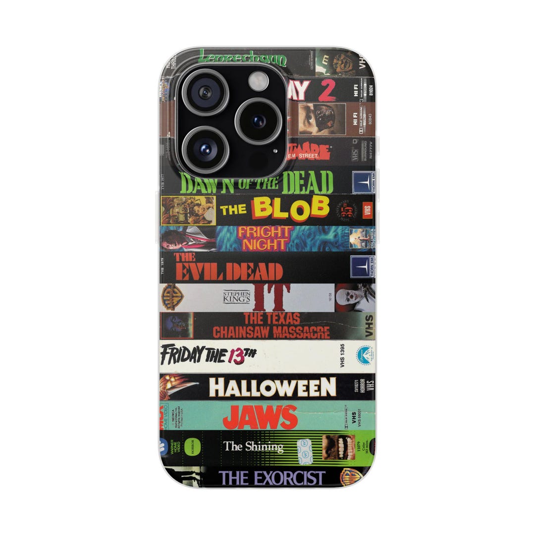 Classic Retro Horror VHS Tape Flexi Phone Case Gift for Horror Movies ...