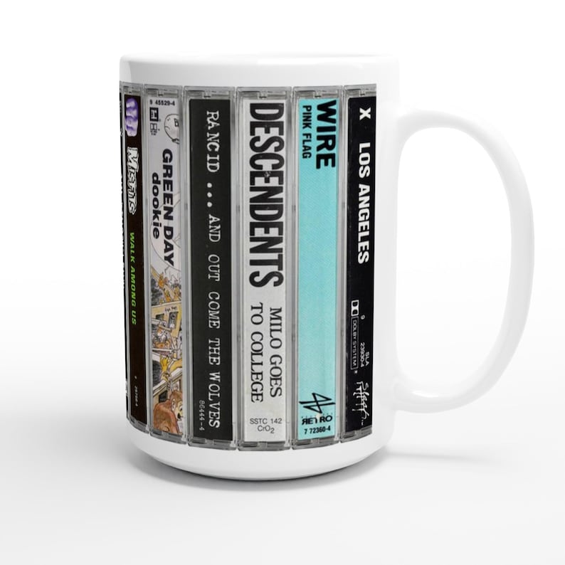 Punk Music Cassette Album 15oz Mug - Gift for Punk Music Fans - Etsy
