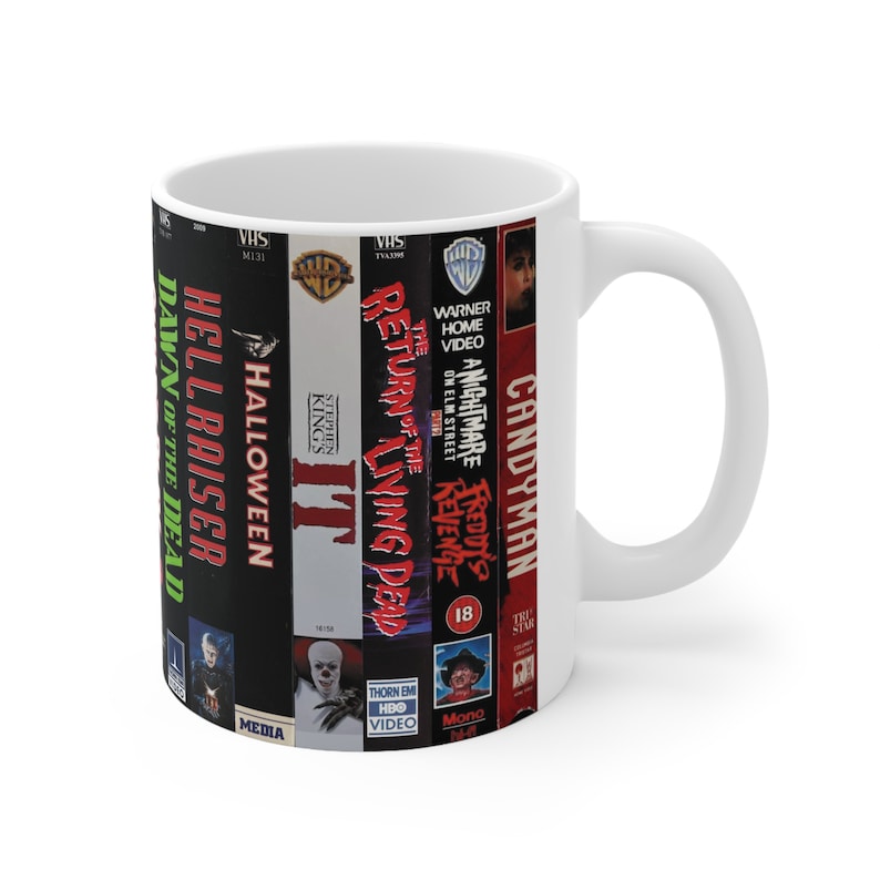 Classic Horror Movie VHS White Ceramic Mug, 11oz - Etsy