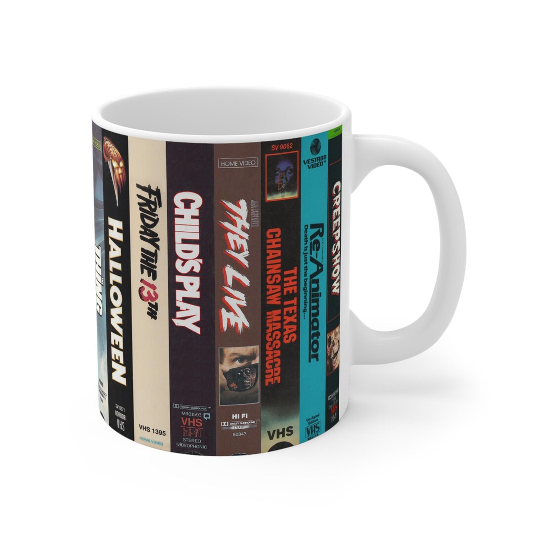 Classic Horror Movie Mug - Horror Mug - Horror Movie VHS Mug - Horror ...